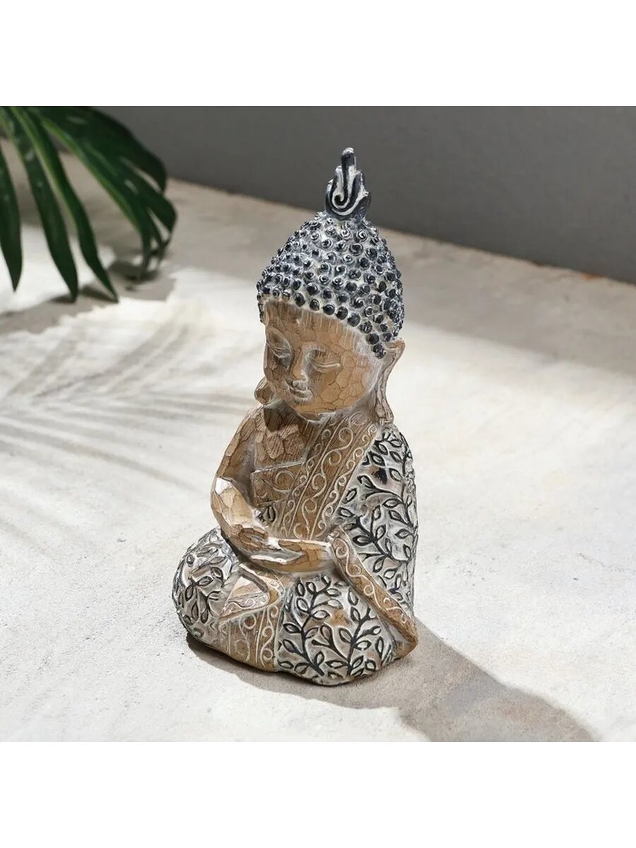 Успокаивающая статуя Будда для интерьера