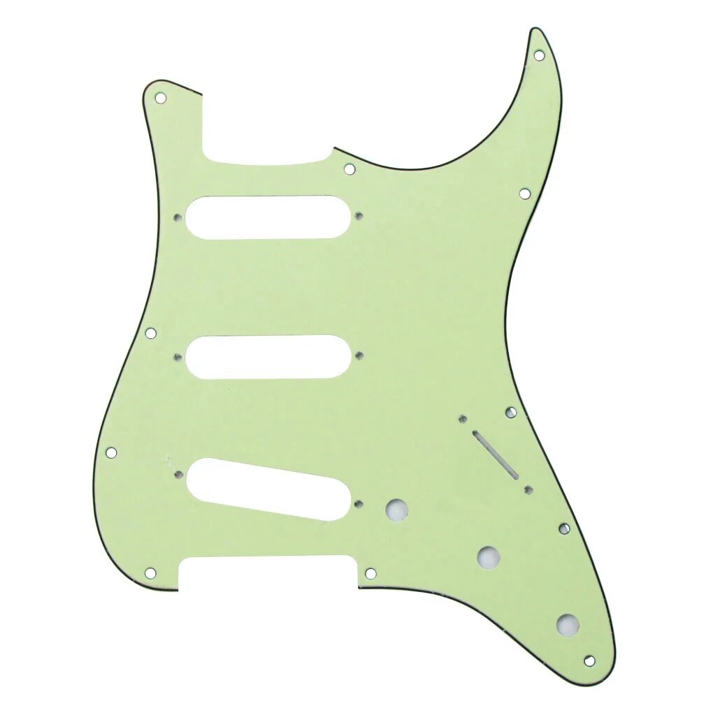 Гитарная накладка FLEOR ST, Mint Green, 11 отверстий