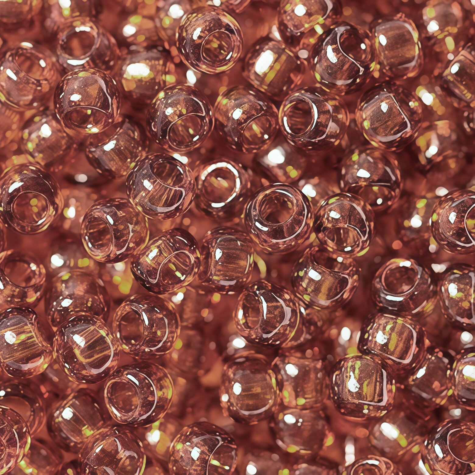 Бисер TOHO круглый, размер 10/0, цвет #941 (Прозрачный, темное пиво), 10 грамм