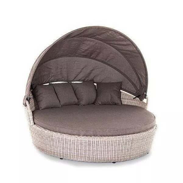 Круглый диван-шезлонг 4Sis Стильяно бежевый