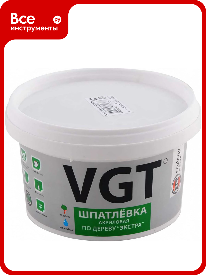 Шпаклевка по дереву Экстра Береза 0,3 кг VGT 11594870