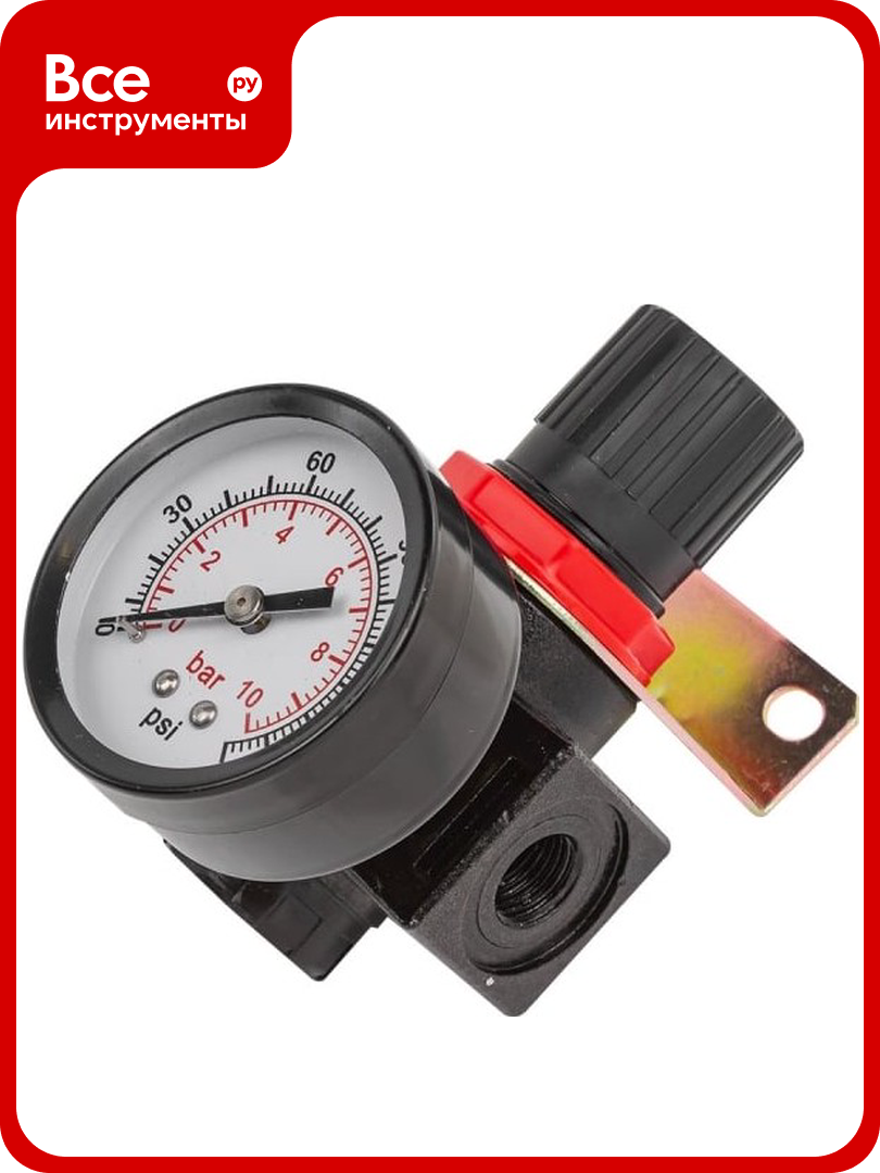 Регулятор давления воздуха 1/4"F x 1/4"F, 0-10 bar, рабочая температура 5-60° Forsage F-BR2000 54474