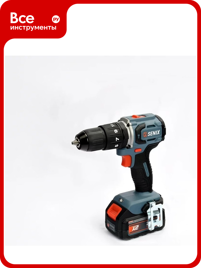 Ударный, SENIX, аккумуляторный дрель-шуруповерт SENIX PDHX2-M2-EU, завинчивания и отвинчивания винтов, Ударная