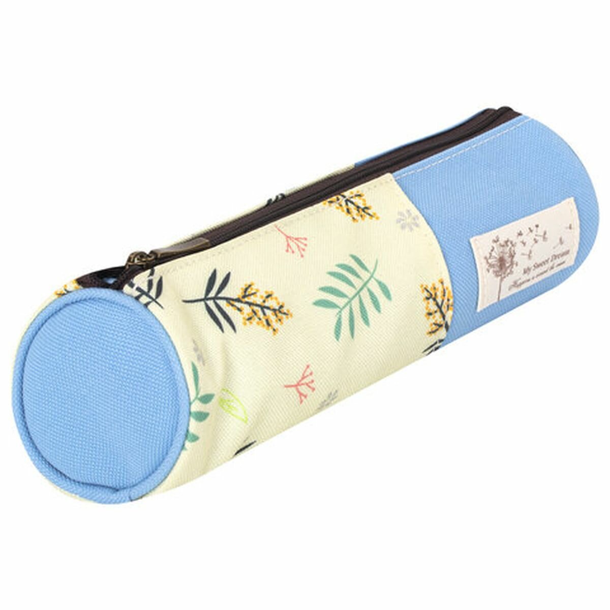 Пенал-тубус Brauberg, 1 отделение, полиэстер, Dream, голубой, 20х7см, 2шт. (270266)