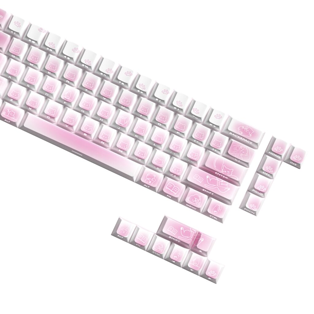 Котенок тематическая боковая печатная кнопка для клавиш для механических клавиш