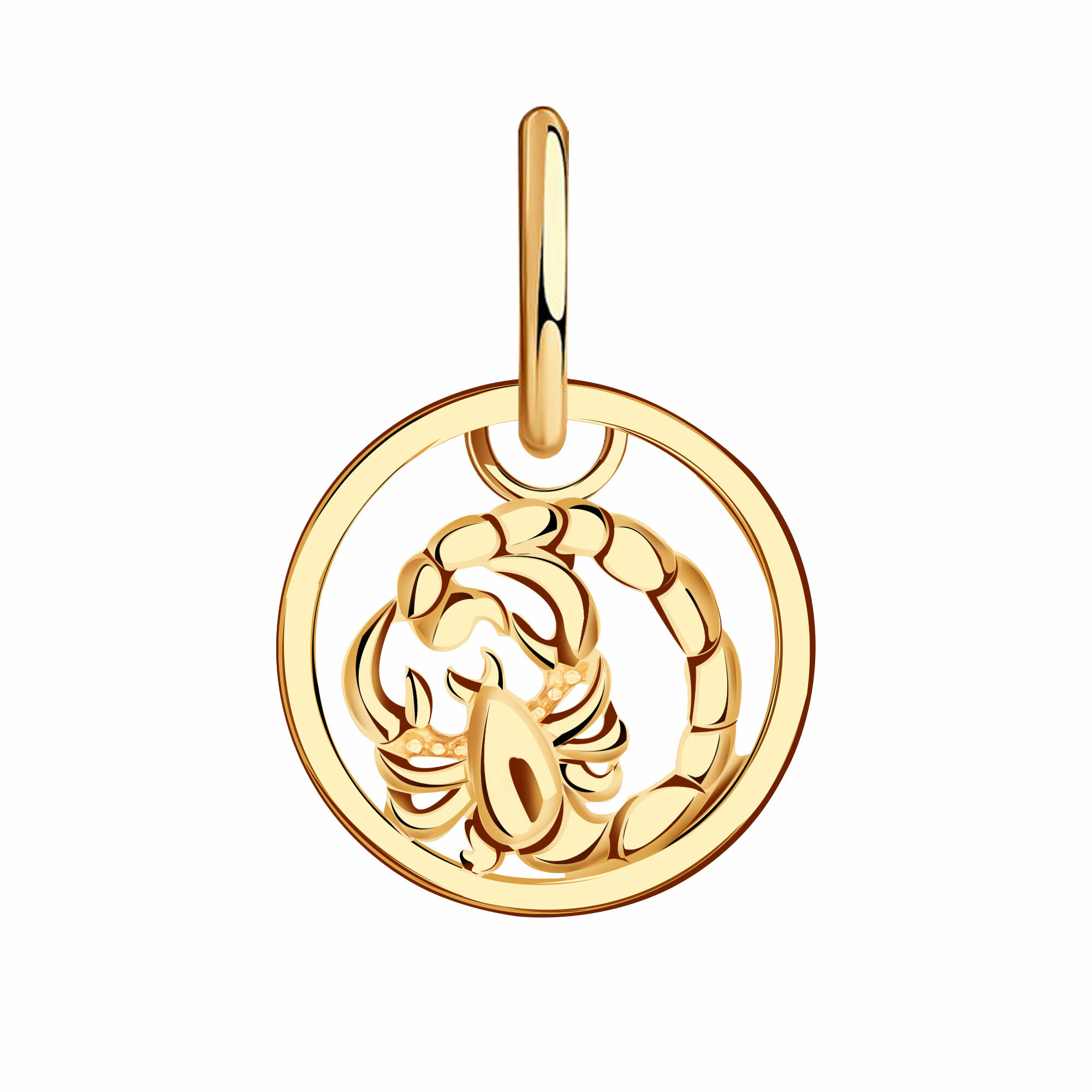 Подвеска, красное золото, 585 проба