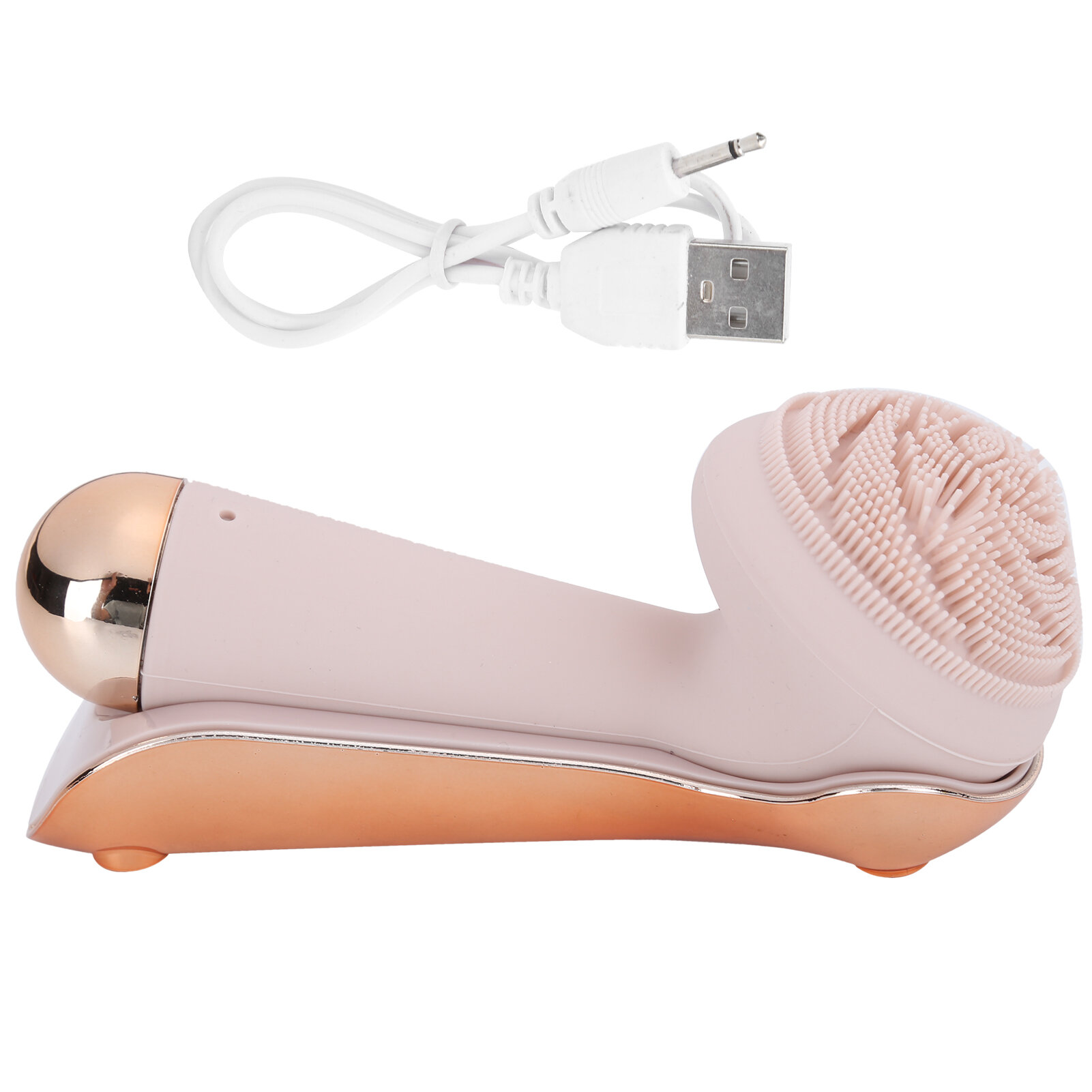 Щетка для чистки лица, силиконовый электрический очиститель кожи, зарядка через USB, водонепроницаемый инструмент для чистки лица