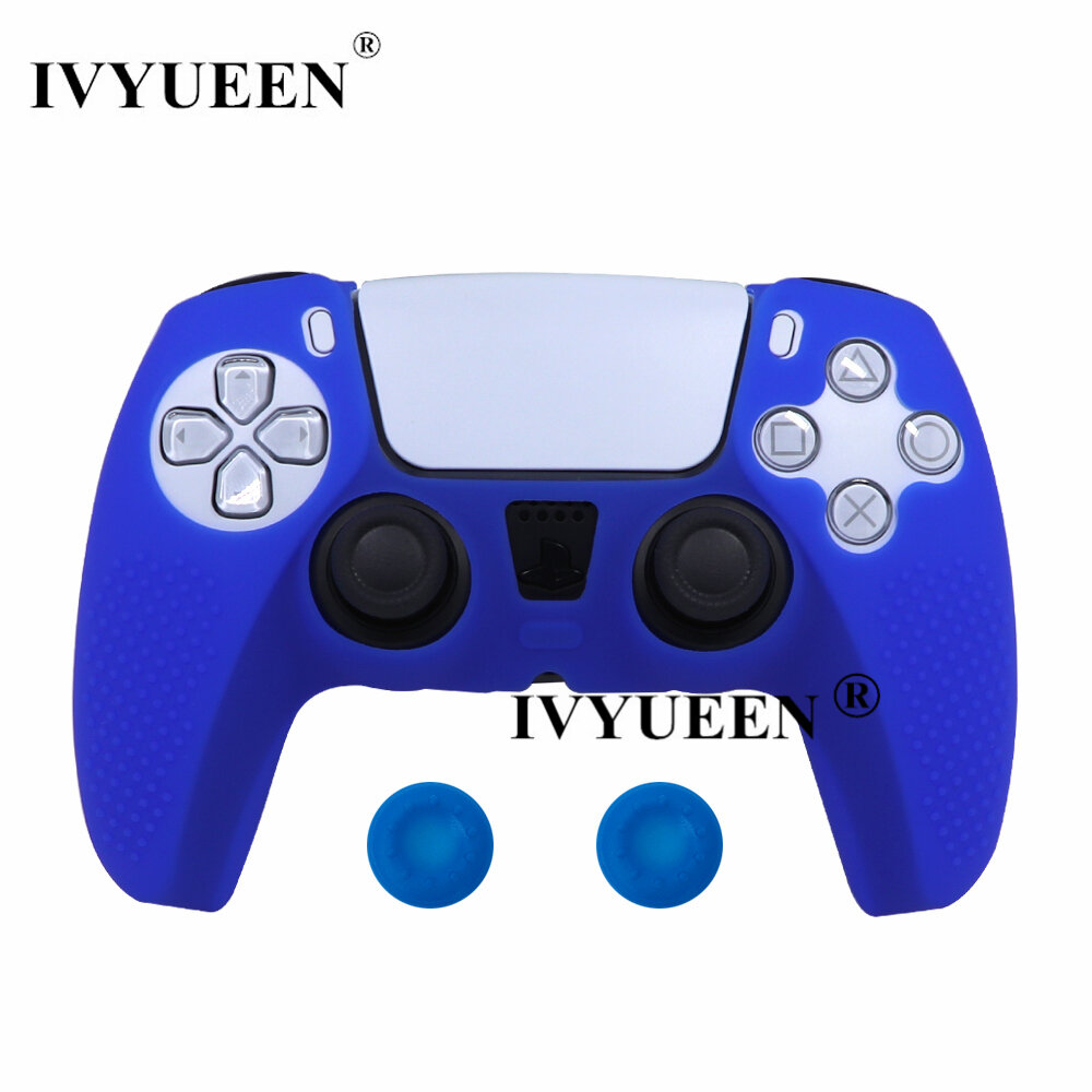 Силиконовый чехол MyPads для геймпада DualSense PS5 синий