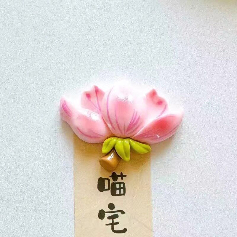 Магнитные наклейки "Цветы персика", 6,3x4,8 см