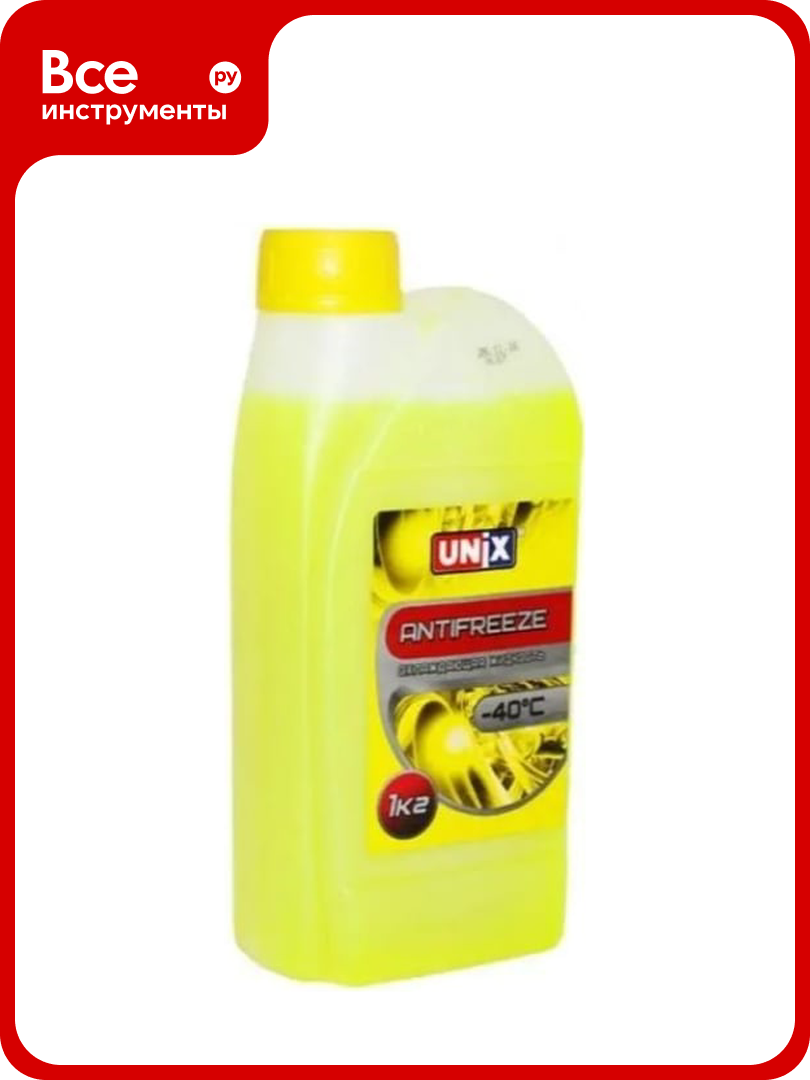 Антифриз Unix G12 желтый, канистра 1 кг 4603214