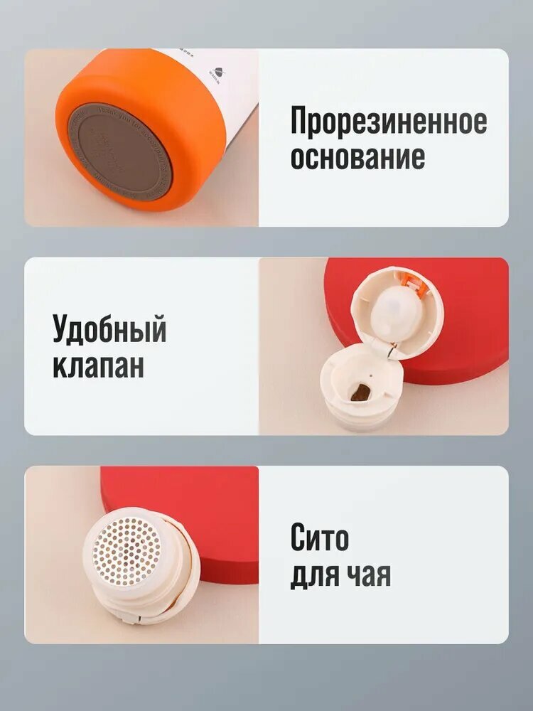 Чашка для воды из термоса из нержавеющей стали, спортивная бутылка для воды на открытом воздухе 1,5 литра — фото 1