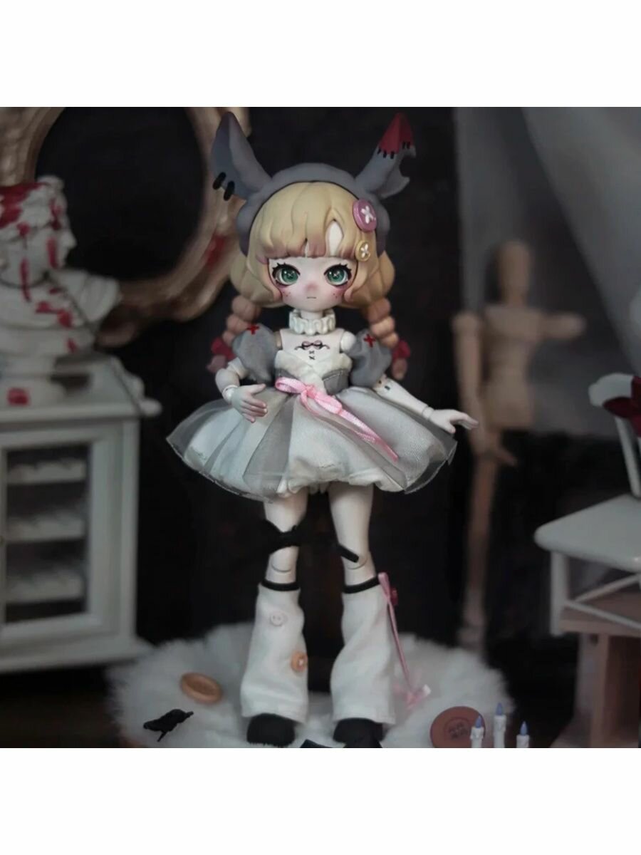 Кукла XiDonDon Nyssa "Странный кошмар", 1/12, материал EVA, белая