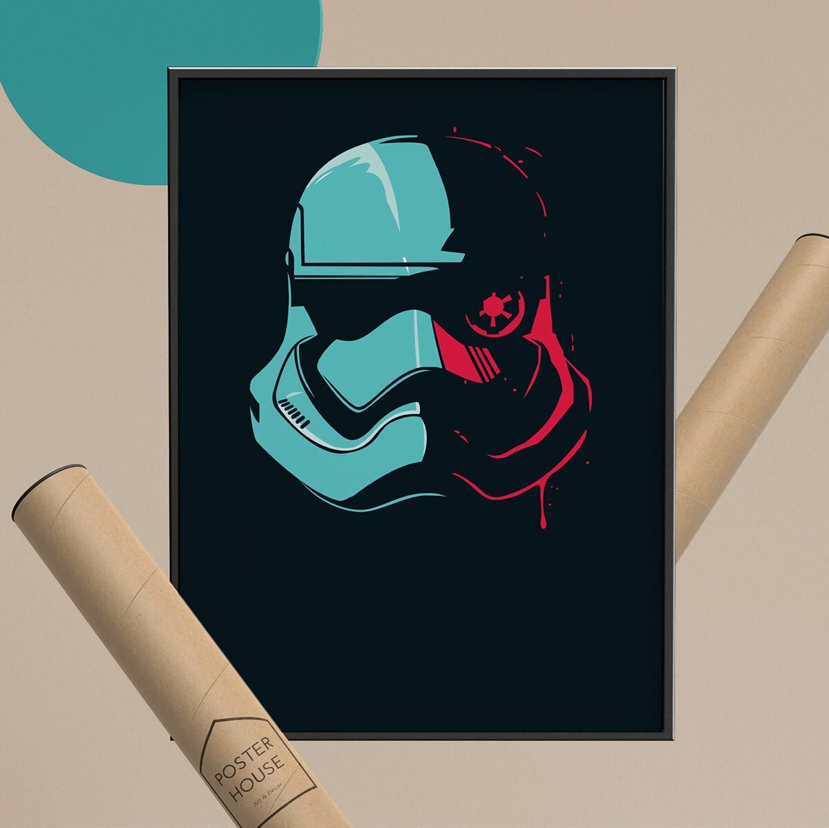 Постер Звездные войны 30х40 см без рамы/ Star Wars, плакат по фильму/ Штурмовик/ Поп Арт/ Постер для интерьера, в подарок