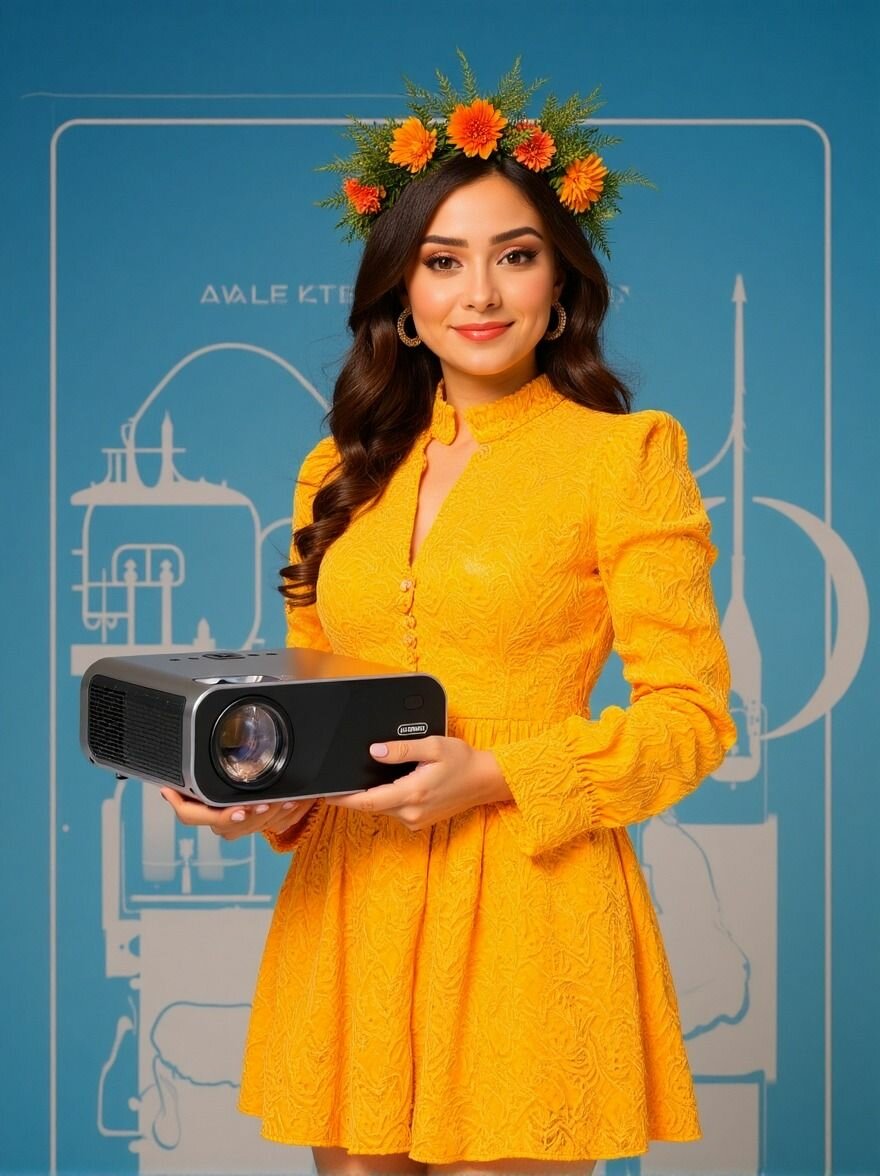 Проектор Akenori LED-330A, Super Full HD, Wi-Fi, Bluetooth, 2 динамика