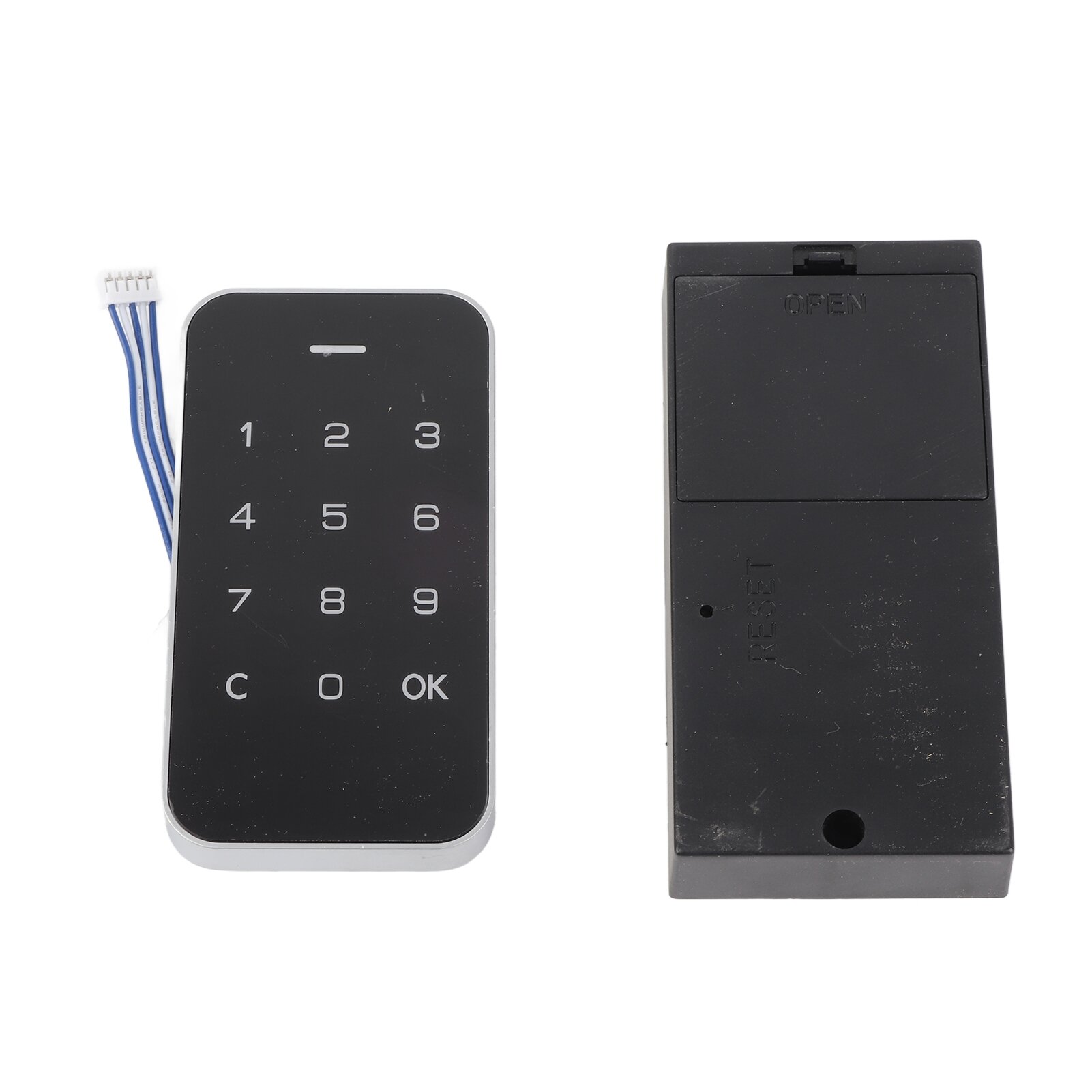 Умный замок для шкафа Универсальный пароль RFID-карта Замок для разблокировки шкафа Кнопки сенсорного экрана Электронный индукционный замок без ключа для деревянного комода Ящик для шкафа Сигнализация низкого напряжения Type-C Аварийный