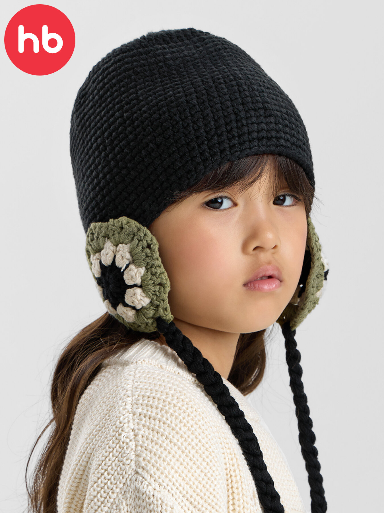 Шапка вязаная для девочек