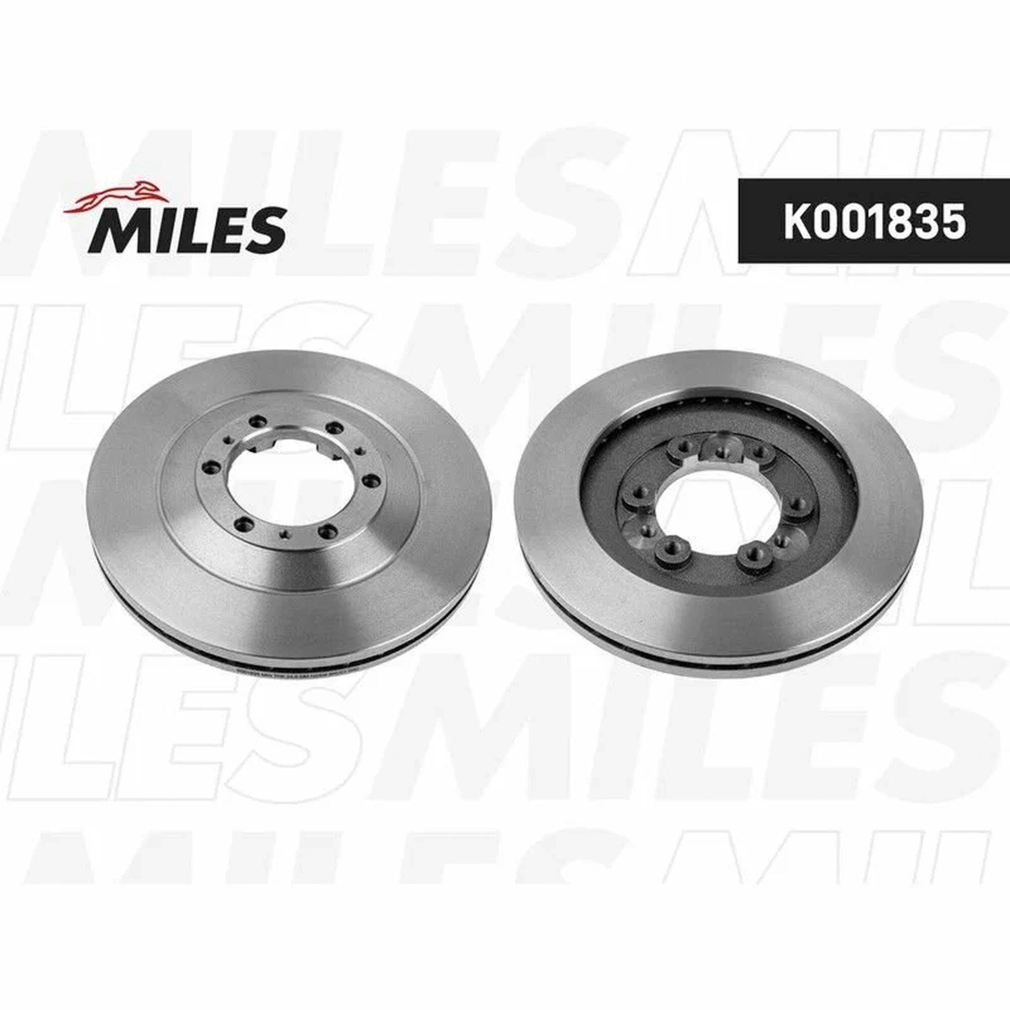 Диск тормозной передний MILES K001835 для а/м GREAT WALL HOVER H5, HAVAL