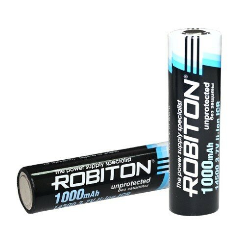 Аккумулятор ROBITON 14500 1000мАч 3.7 вольта без защиты