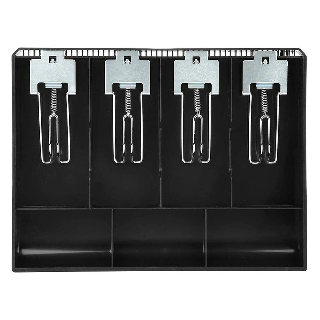 Кассовый аппарат с выдвижным лотком, Сменный кассир металлическим зажимом, Отели, 4 купюры, 3 монеты для мелких покупок