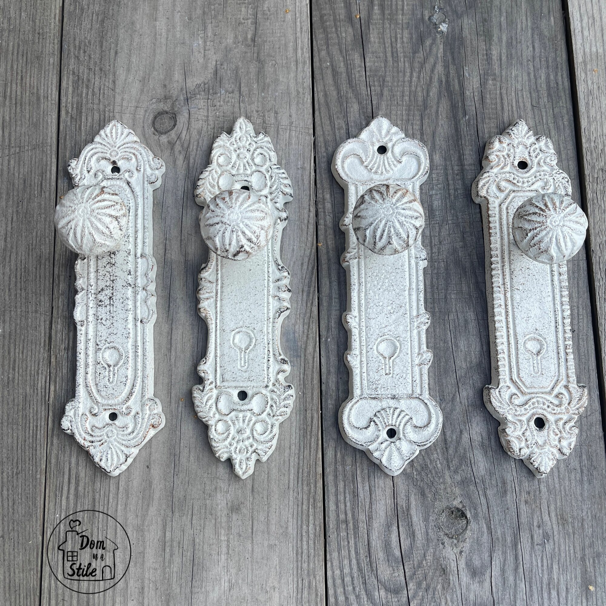 Ручка дверная чугунная (4шт) имитация ретро старины