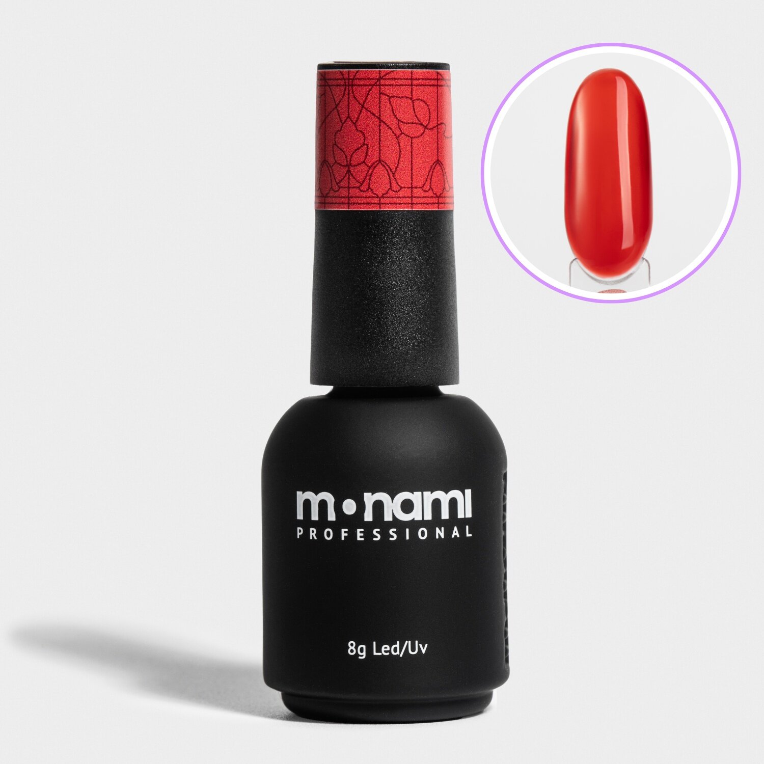 Гель-лак Monami Палитра потребностей «Тот самый» 8 г витражный красный