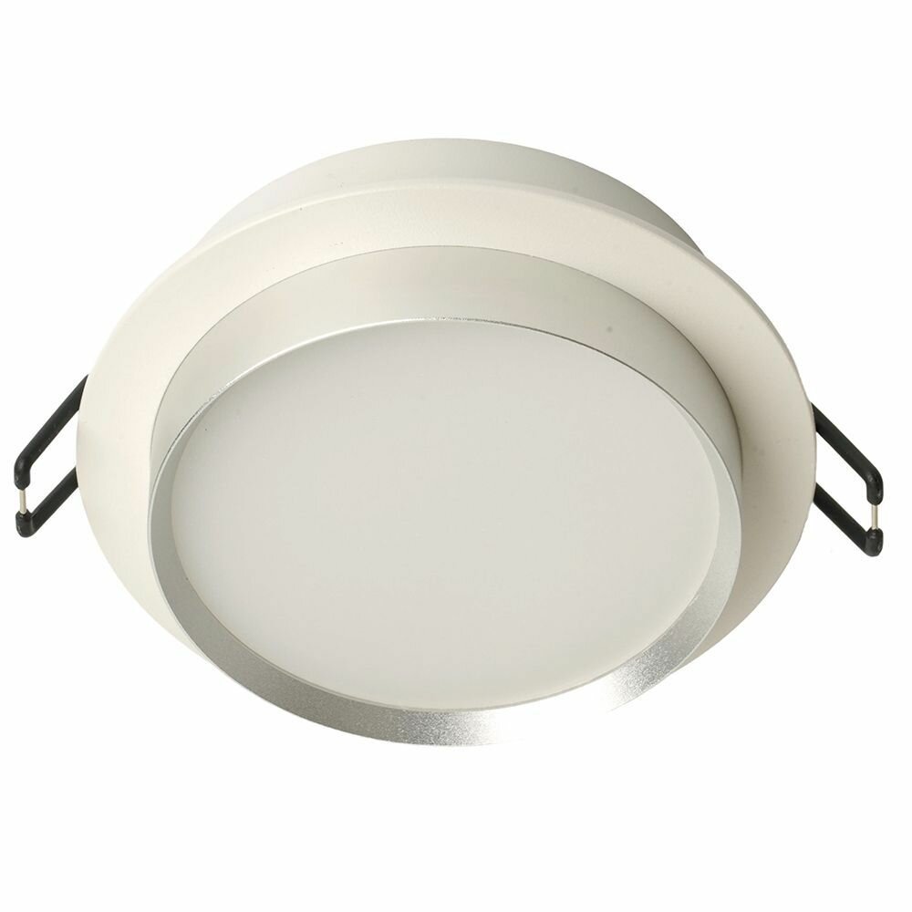 Светильник потолочный встраиваемый Feron DL507 W110xL110xH40 мм GX53 цвет белый+серебро, арт. 51353