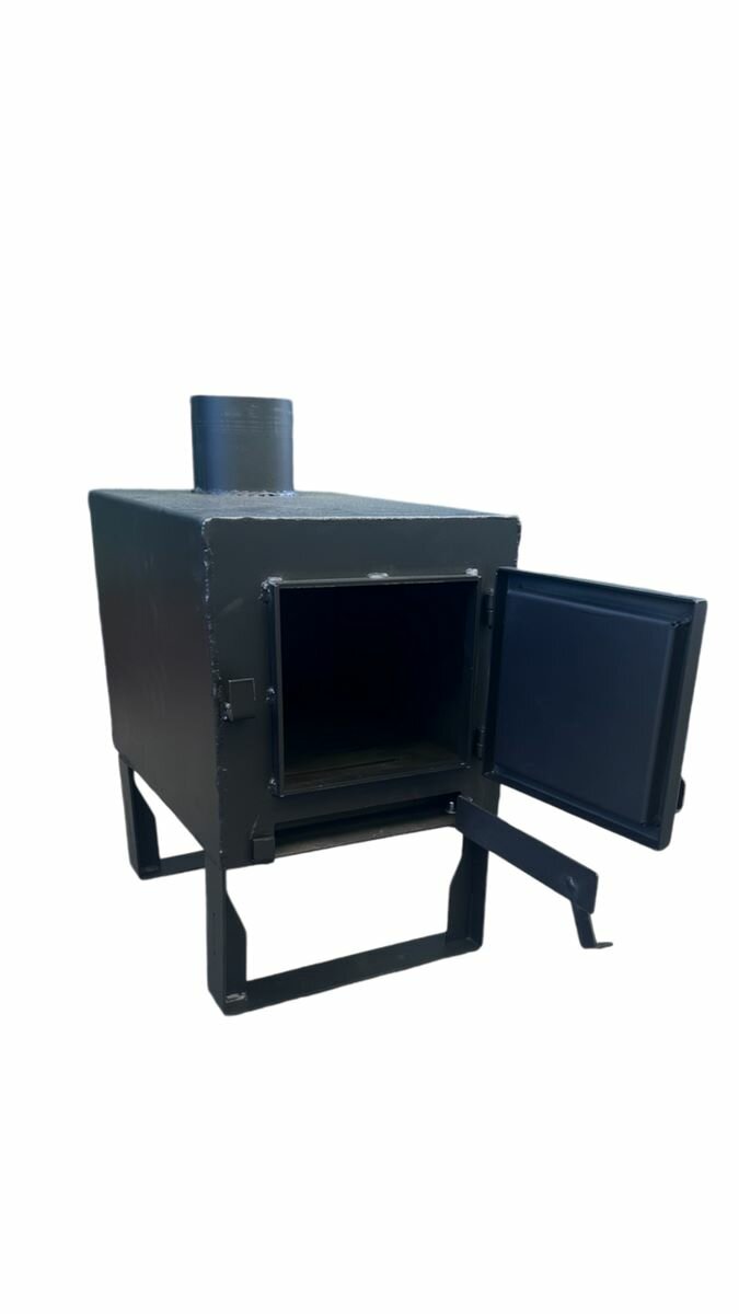 Печь Отопительная Буржуйка 30Х30Х40 (Сталь 3 Мм.) Для Обогрева Гаражей, Дач, Мастерских
