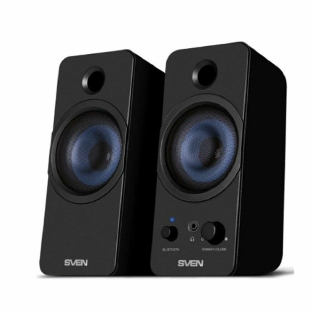 Sven АС 431, чёрный, USB, акустическая система 2.0, мощность 2x3 Вт RMS , Bluetooth