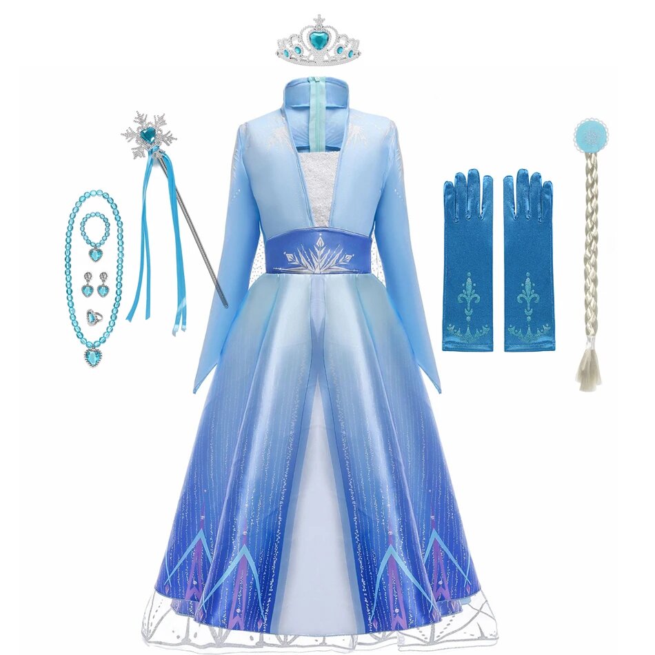 Платье для девочки Disney Эльза 2 5-6T Size130, Elsa 4