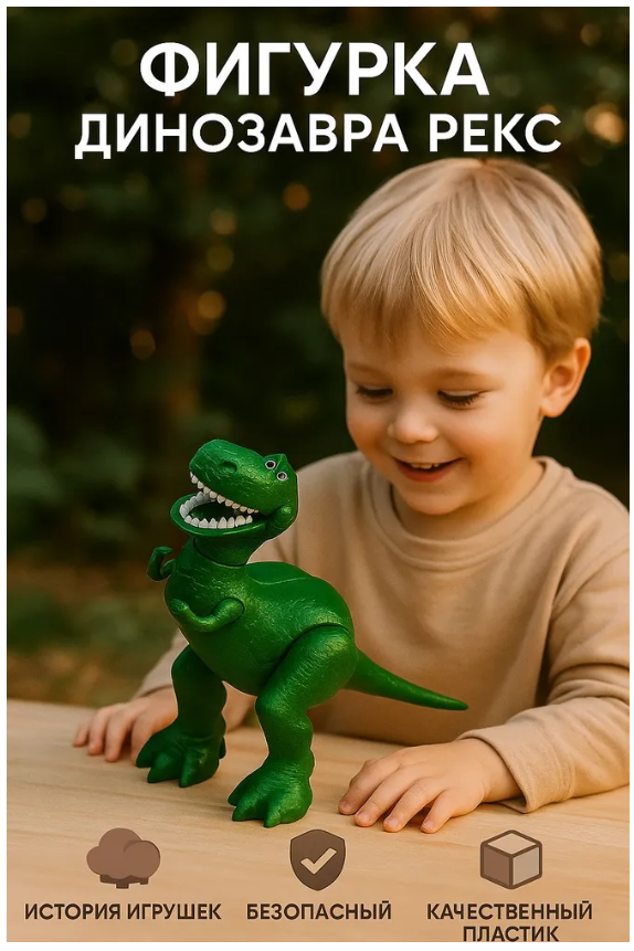 Фигурка динозавра Рекс - Rex Toy story (20 см) История игрушек