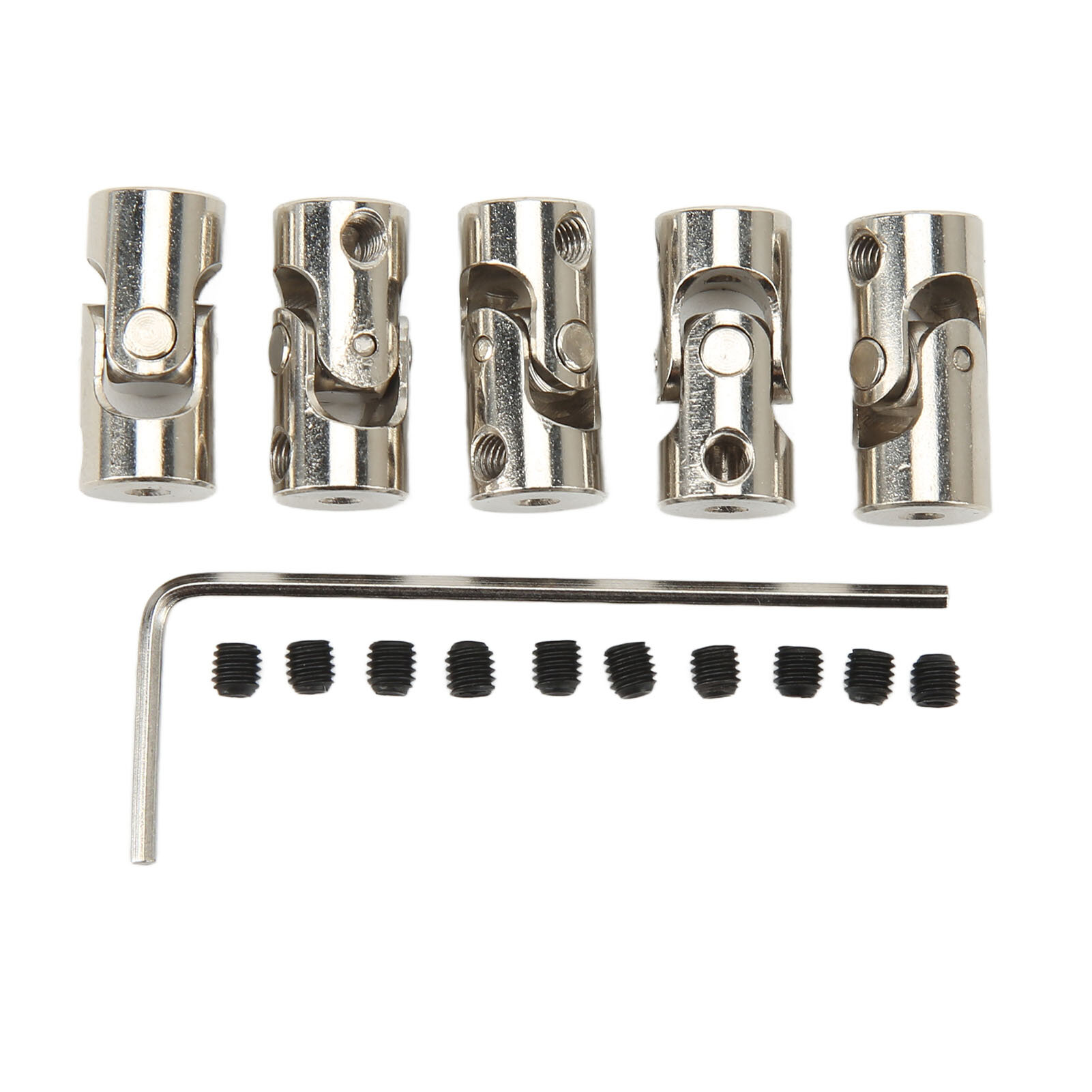 5PCS 2mm Universal Joint Shaft Coupling 2 Section Connector for RC Car Boat