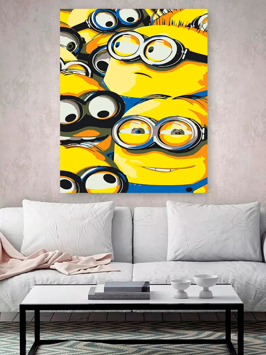 Картины по номерам Миньоны