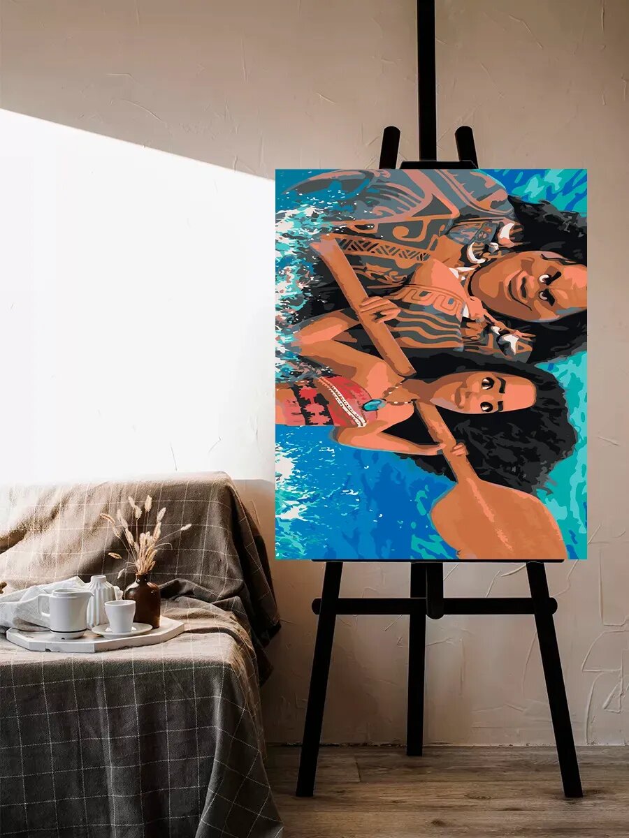 Картина по номерам Моана Принцесса Мауи Дисней Moana Disney