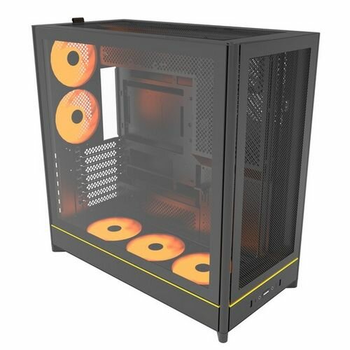Компьютерный корпус Montech HS01 PRO (HS01 PRO (B)) черный - Mid Tower, Micro-ATX, Mini-ITX, Standard-ATX, USB 3.2 Gen 1 Type-C