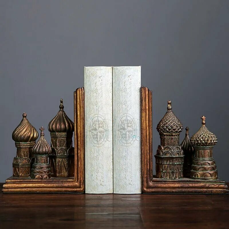 Европейский резиновый подставка для книг, винтажный дизайн – для офиса и домашнего декора