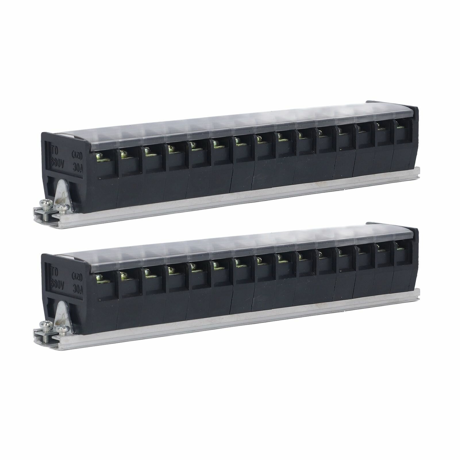 Клеммный блок 30A 660V 2 ПК двухрядный винтовой соединитель электрический