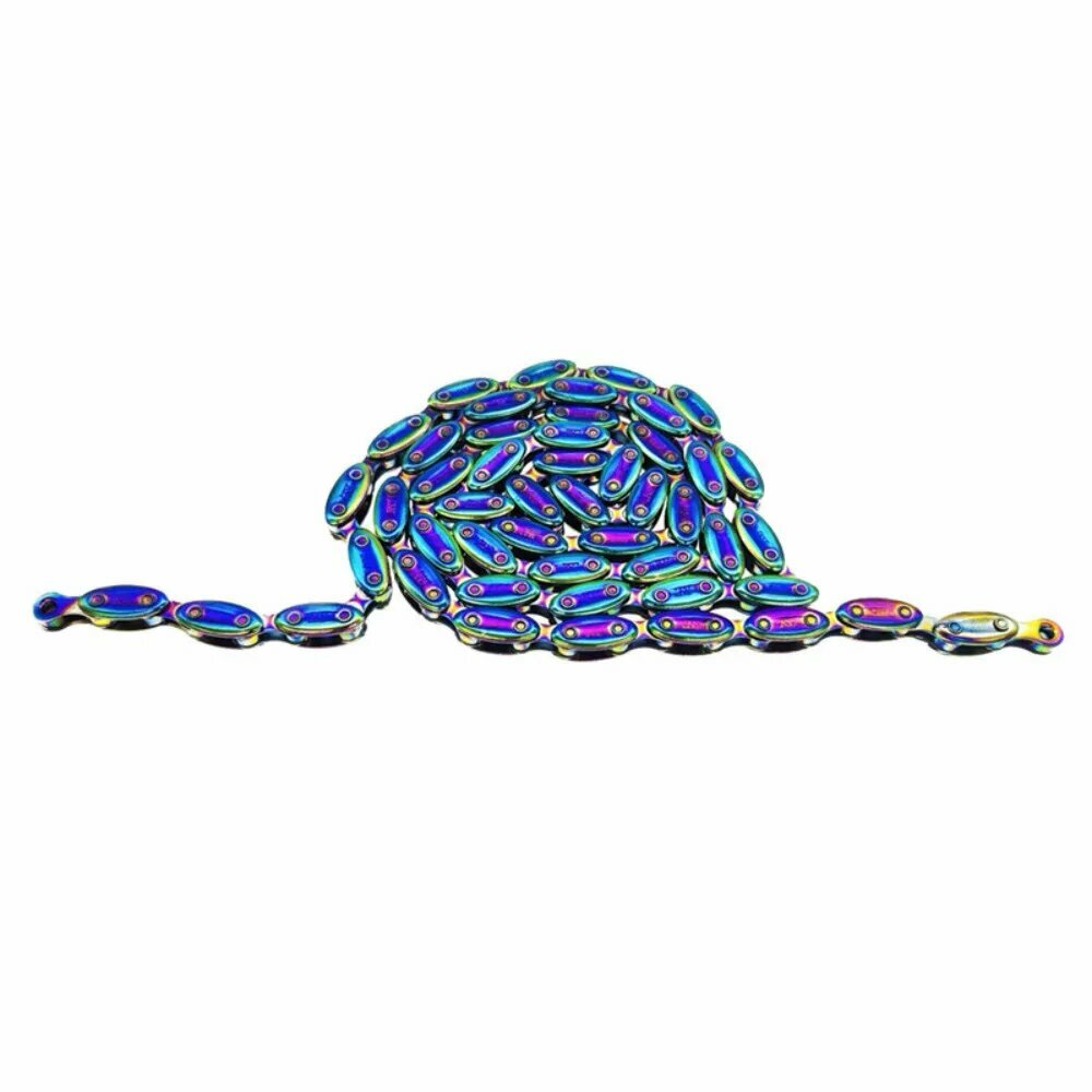 1/2 X1/8 велосипедная цепь с фиксированной передачей, быстрозвенные детали, велосипедная оливковая цепь, золото/серебро, 100-звенная односкоростная цепь, велосипед BMX