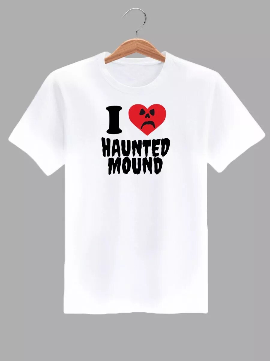 Футболка I love haunted mound