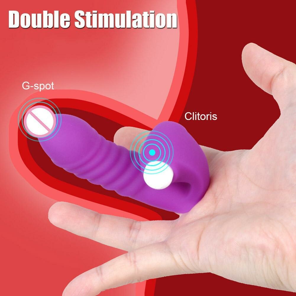 Мини-вибратор для точки G на палец. Мягкий стимулятор клитора