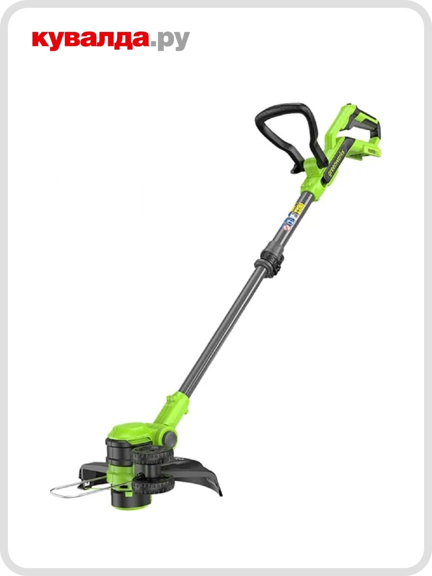 Триммер аккумуляторный GREENWORKS 2113207 24V, 30 см, без АКБ и ЗУ