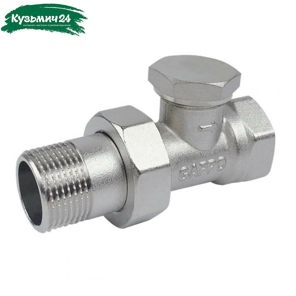 Клапан настроечный прямой 3/4 ВР-НР радиаторный Gappo G264.05