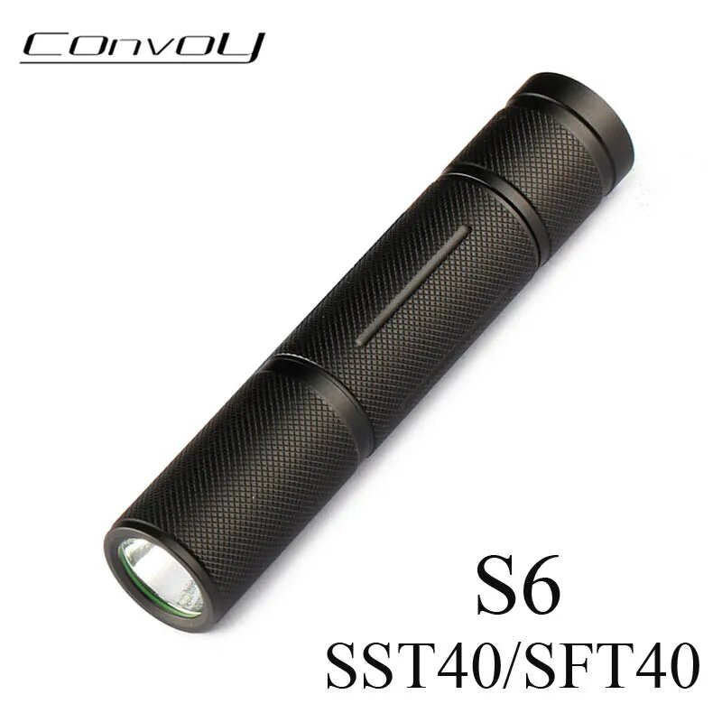 Фонарик Convoy S6 с SST40 SFT40 Linterna Led 18650, фонарик для кемпинга, рыбалки, тактический фонарь, мощная мини-лампа