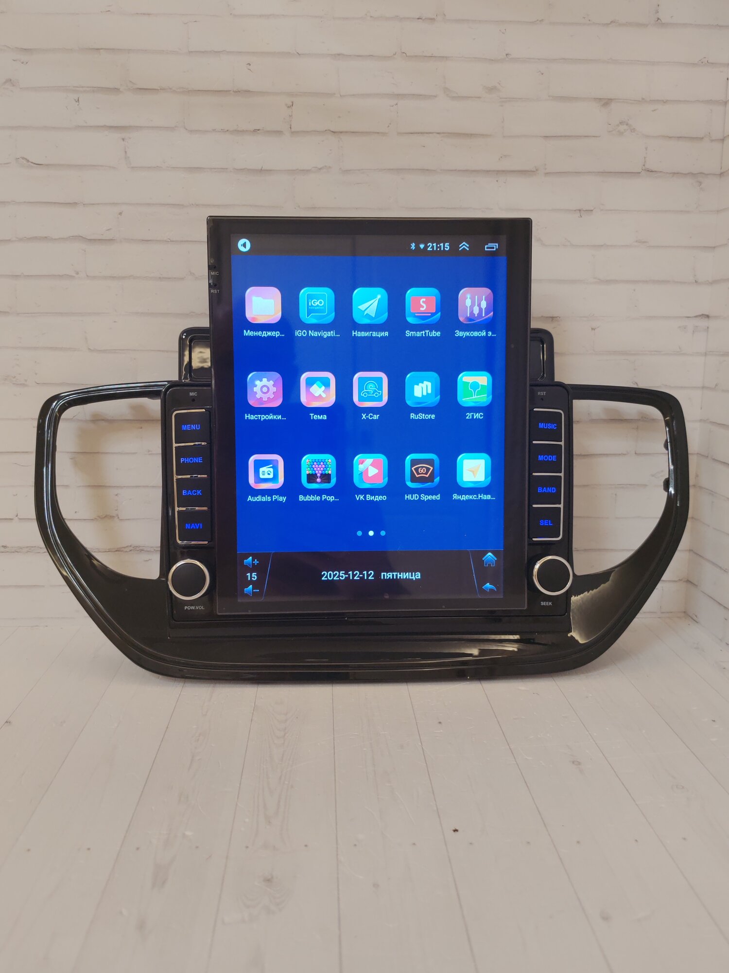 Магнитола андроид Tesla для Hyundai Solaris; Verna с 2020г+/ 8-ядер/4+64гб/Android-Auto/CarPlay