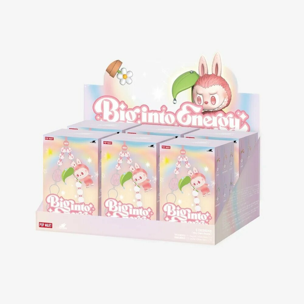 POP MART - Коллекция THE MONSTERS Big into Energy Phone Charm, Подарки, украшения комнат, Набор (6 шт)