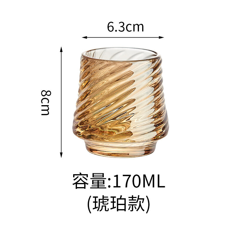Бокал для виски с изображением пылающей горы Фудзи, простая стеклянная чашка, разноцветная стеклянная чайная чашка