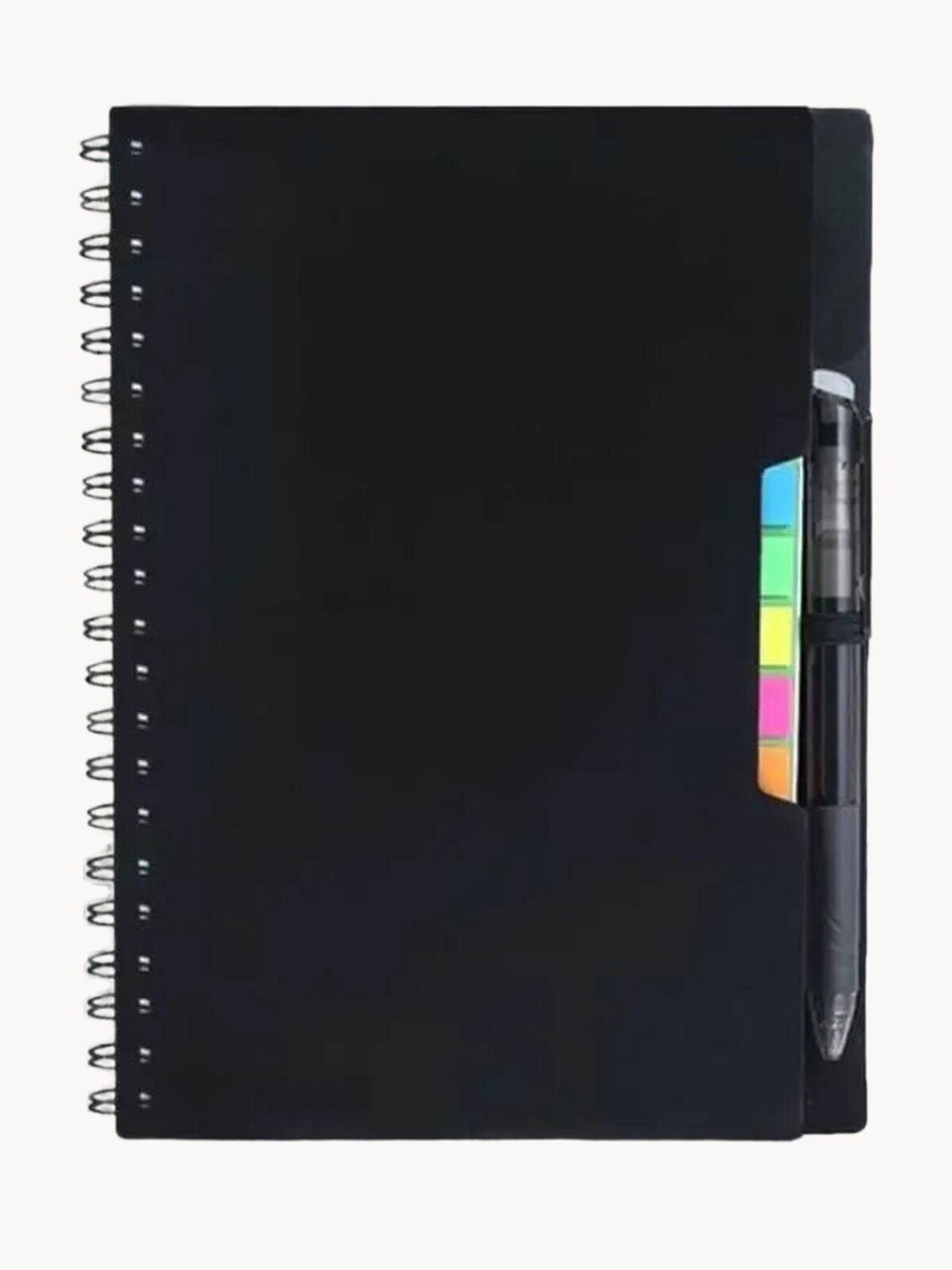 Умный многоразовый стираемый блокнот для записей на кольцах с ручкой / Вечный ежедневник