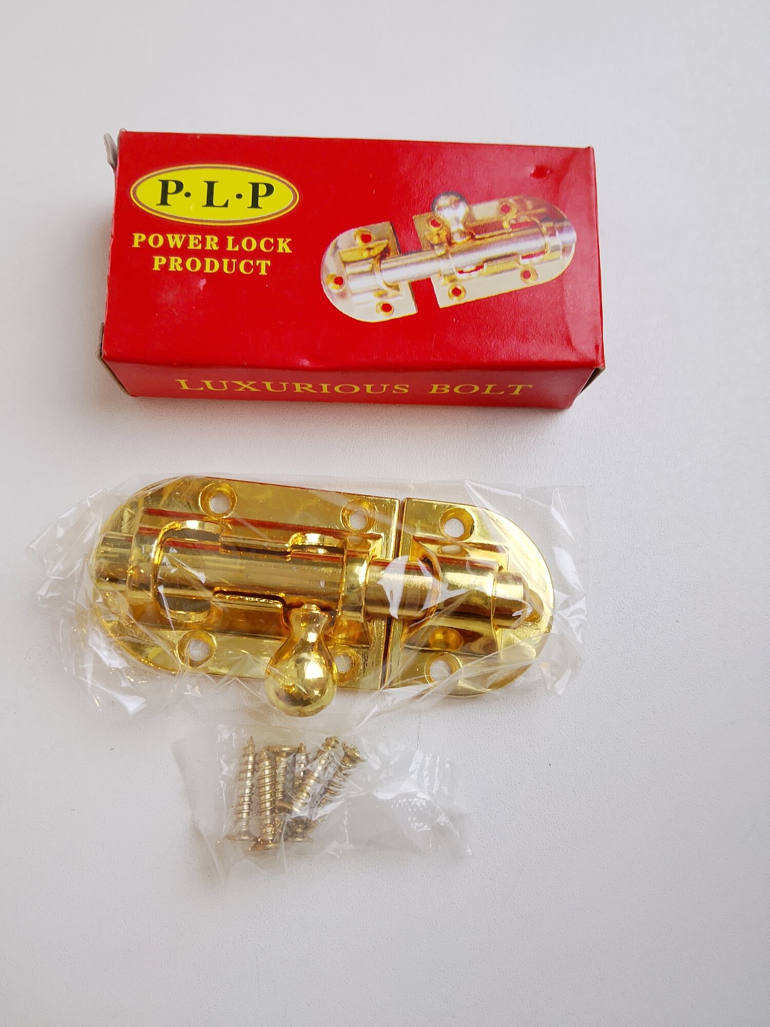 Шпингалет цвет золото, 7,5 х 3,5 мм, P.L.P.