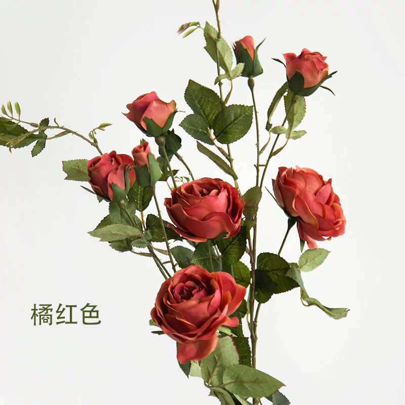 Ретро роза искусственный цветок искусственный цветок шелковый цветок украшения цветочная роза домашняя мебель гостиная