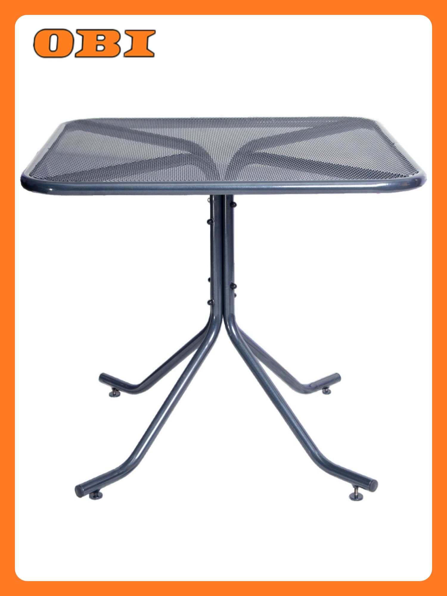 Стол садовый Olsa "Прованс", овальный, металл, черный, 84×84×75 см