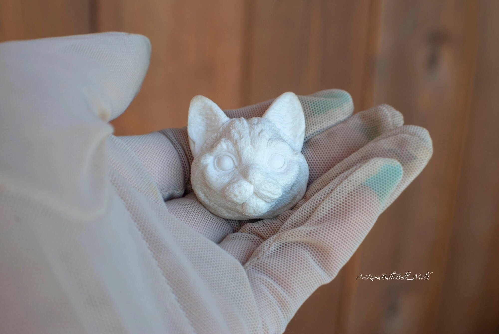 Авторский силиконовый молд Котенок (миди) — форма для эпоксидной смолы, гипса, мыла, полимерной глины